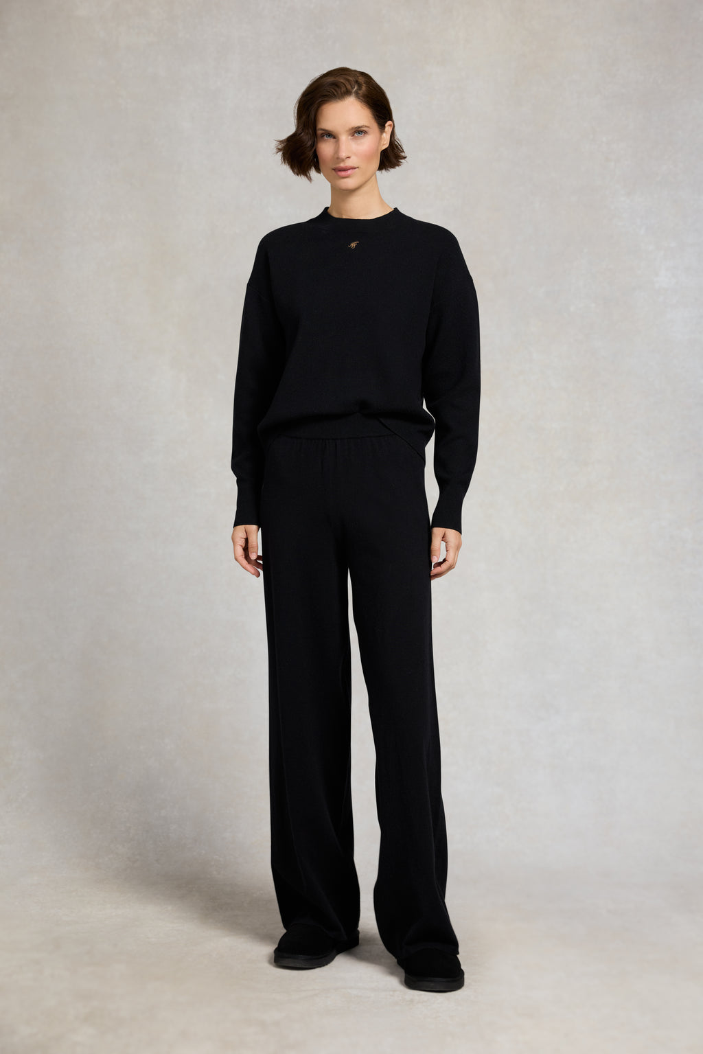 Maria Knitted Wide Leg Pant Black – Crowberry Wood 2024 LTD