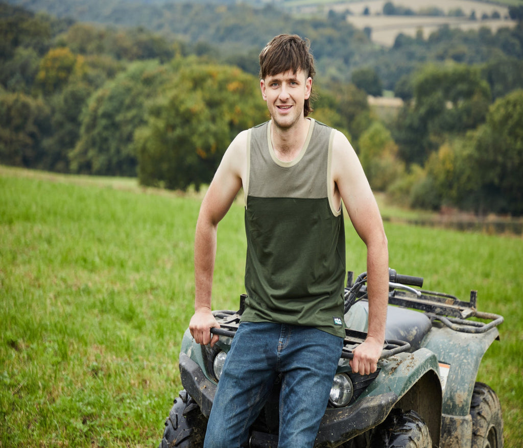 Ridgeline Mens Back Slider Singlet Top Olive Multi – Crowberry Wood ...