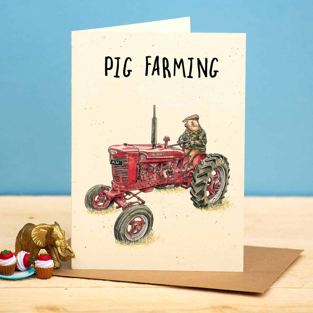 Pig Farming Card - Everyday Card – Crowberry Wood 2024 LTD